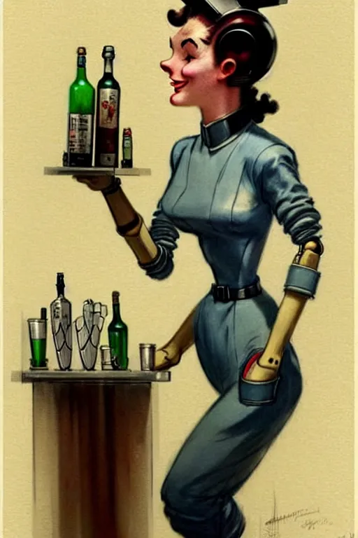 1 9 5 0 s retro future robot android | Stable Diffusion | OpenArt