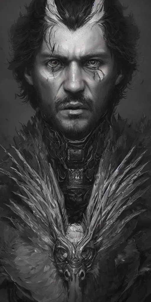 A portrait of stolas Greg Rutkowski, Sung Choi, | Stable Diffusion ...