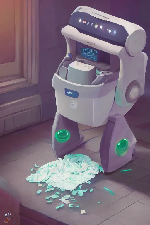 Diaper Disposal Robot, Overflowing, digital art, | Stable Diffusion ...
