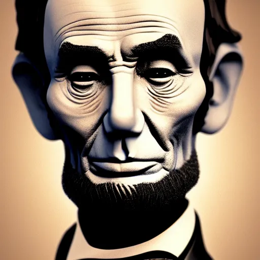 abraham lincoln's face is made of ham, hyperdetailed, | Stable ...