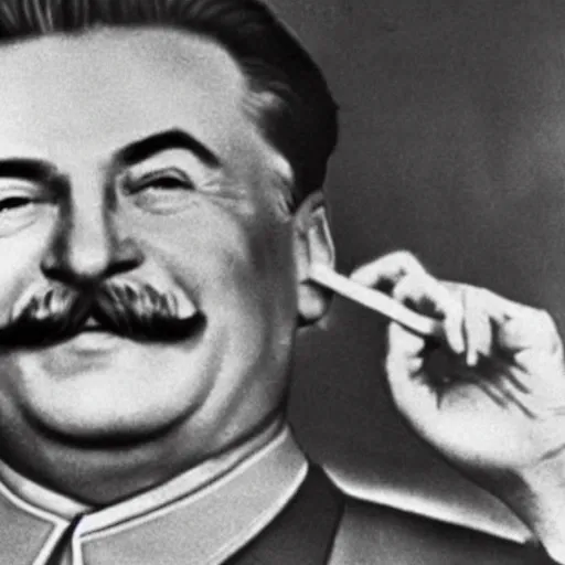 stalin smiles while sniffing tasty big burger | Stable Diffusion | OpenArt