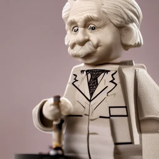 albert einstein as a lego figurine, shot on macro | Stable Diffusion ...