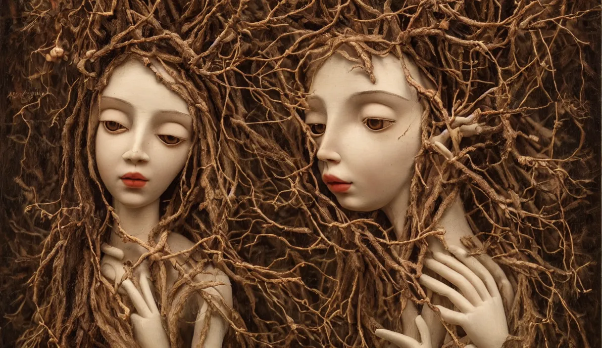 cinematic portrait of a beautiful female jointed | Stable Diffusion ...