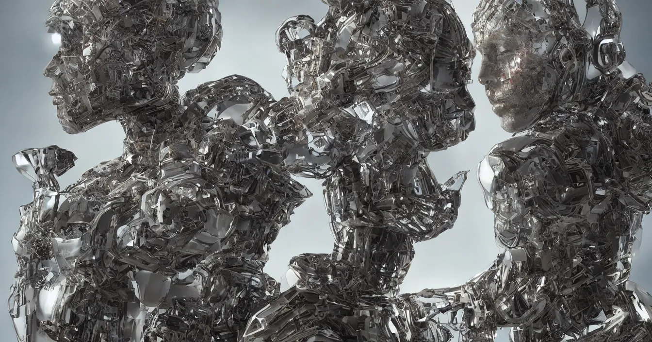 hyperrealistic mixed media portrait of a floating | Stable Diffusion