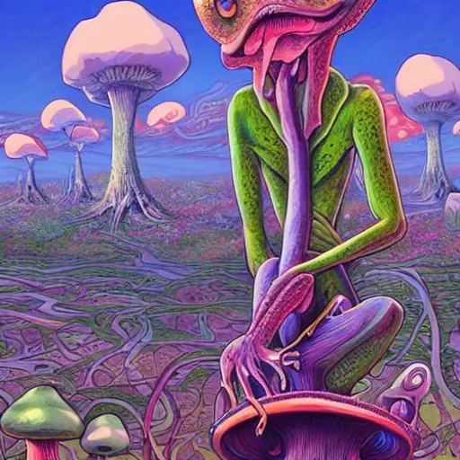 A close up portrait of a dignified psychedelic godlike | Stable ...