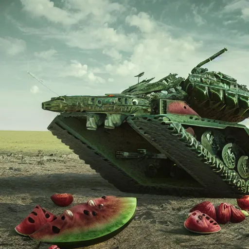 Very very very very highly detailed sci-fi Watermelon | Stable Diffusion