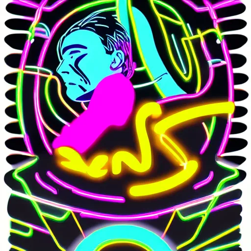 2d neon vector art of David Bowey | Stable Diffusion | OpenArt