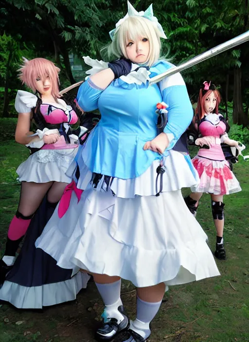 plus - size anime magical girl, chubby anime woman, | Stable Diffusion ...