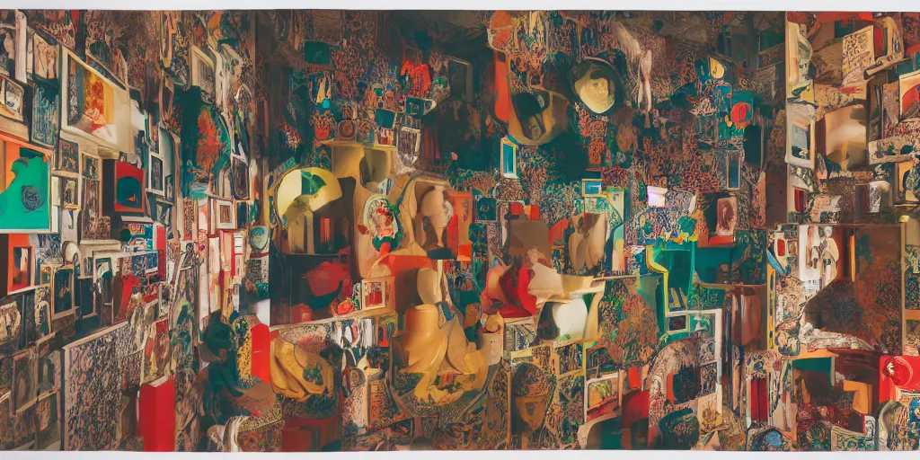 a three color offset photography of an hybrid object | Stable Diffusion