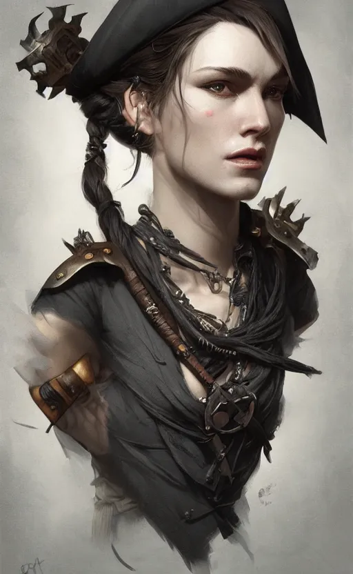 pirate, side, soft grey and black natural light, | Stable Diffusion ...