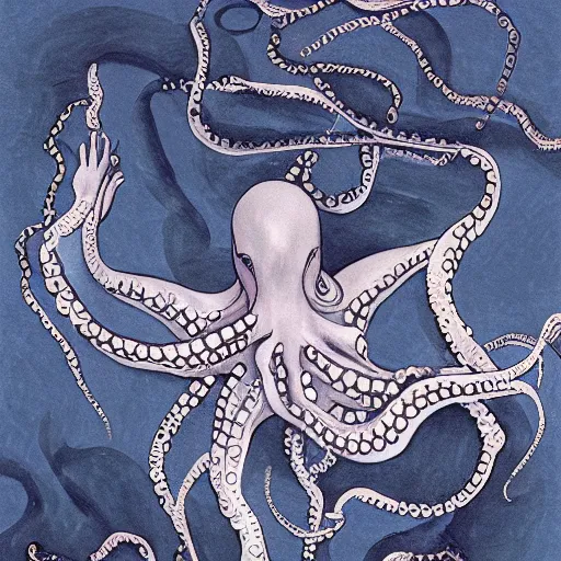 human octopus with glass hands | Stable Diffusion | OpenArt