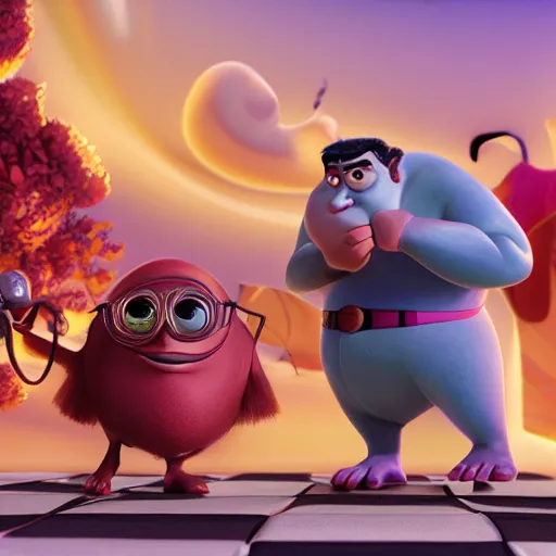 pixar kappa playing chess, glamorous oily soft | Stable Diffusion | OpenArt