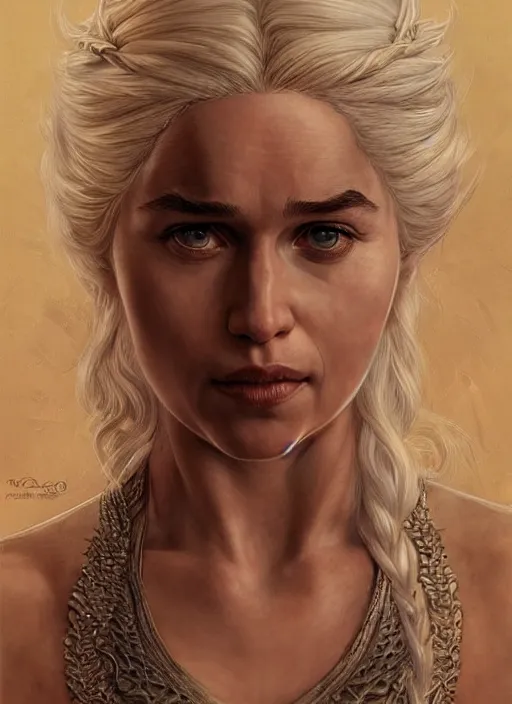 Daenerys Targaryen as a ruggedly handsome heroine, | Stable Diffusion