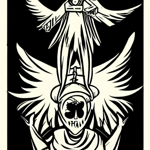 An undead angel wearing a rice hat, hyper-detailed, | Stable Diffusion ...