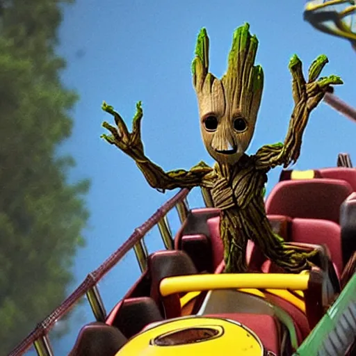 groot riding a roller coaster | Stable Diffusion | OpenArt