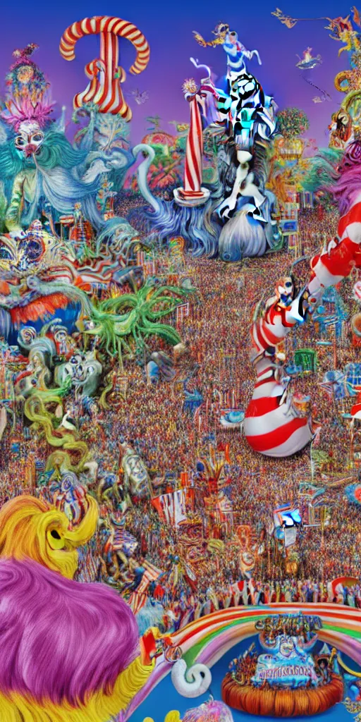 donald trump in a realistic candyland with creatures, | Stable ...