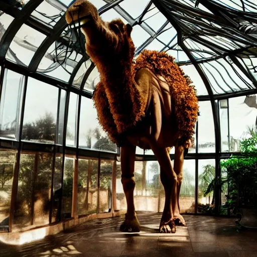 cinematic photo of a taxidermized camel as the | Stable Diffusion
