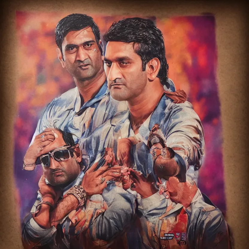 portrait of mahendra singh dhoni as a pimp, ultra | Stable Diffusion ...