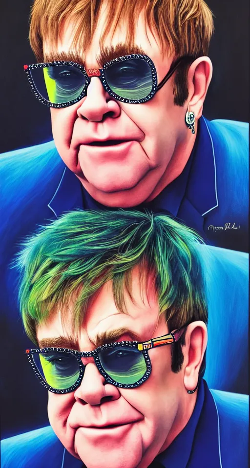 detailed, elton john in a fist fight, realistic, | Stable Diffusion ...