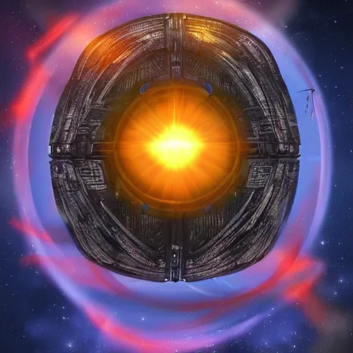 spaceship recharges in energy on a dyson sphere | Stable Diffusion ...