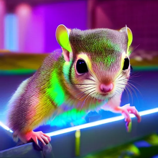 neon fluorescent, iridescent cute southern flying | Stable Diffusion ...