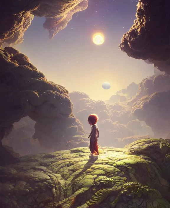 an alien world inside a marble, mottled coloring, | Stable Diffusion ...