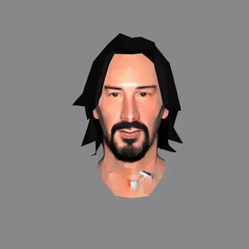 low poly render of Keanu Reeves | Stable Diffusion | OpenArt