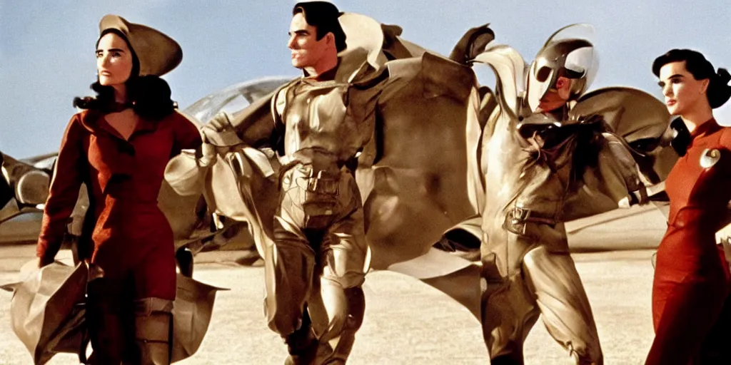 a movie still from the modern film the rocketeer | Stable Diffusion ...
