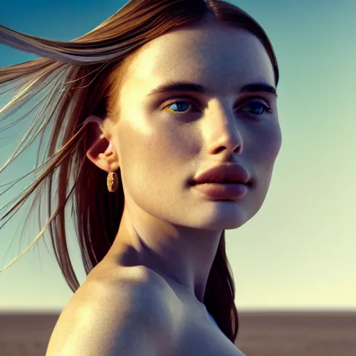 photographic portrait of a stunningly beautiful female | Stable ...