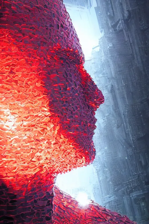 realistic 8k Sculpture of random jagged reflective | Stable Diffusion