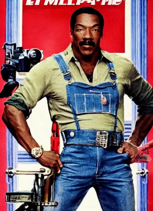 an 8 0's john alvin action movie poster starring eddie | Stable ...