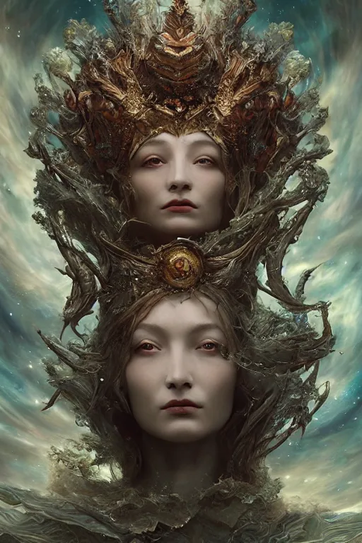 beautiful detailed cgi matte painting female space | Stable Diffusion ...