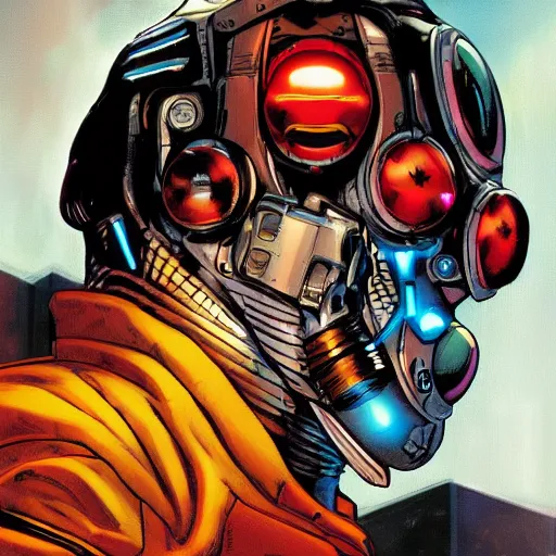 A comic book cover of a cyberpunk mutant wearing | Stable Diffusion ...