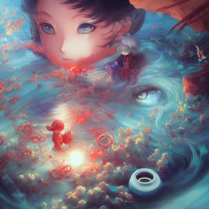 Close up Mamimi Samejima Iwakura Lain, LSD Dream | Stable Diffusion ...