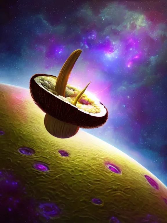 round coconut spacerocket in beautiful vanilla orchids | Stable ...