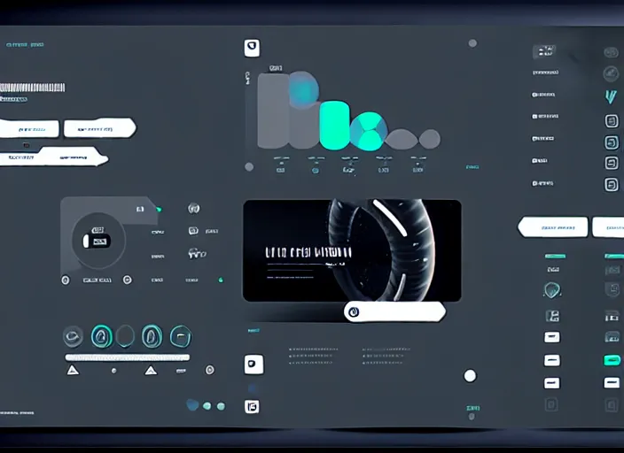 a futuristic interface ui hud, 8 k, sleek black and | Stable Diffusion