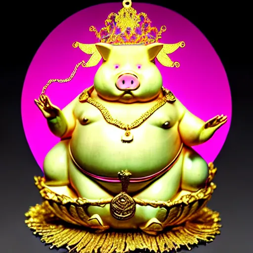 Piggy deity, fat figure, Cute, adorable, elegant, | Stable Diffusion ...