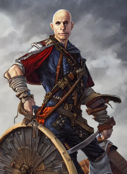 An epic fantasy comic book style portrait painting of | Stable ...