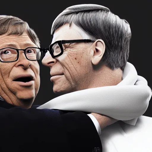 Bill Gates being strangled by Linux Tux, Bill Gates in | Stable ...