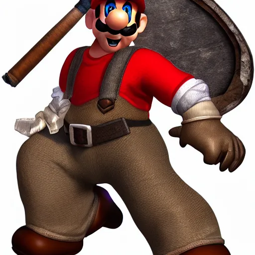 photo of mario nintendo character as highlander, | Stable Diffusion ...