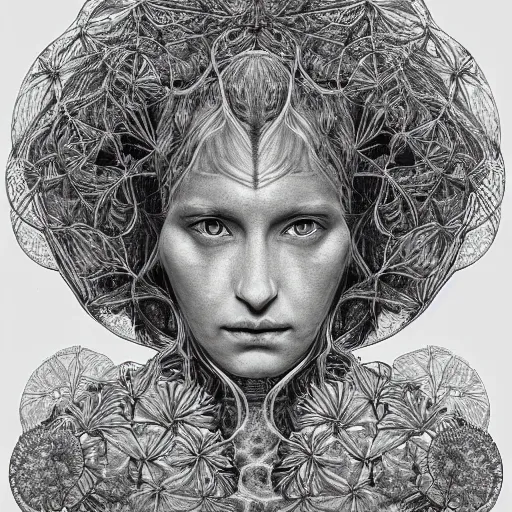hyper detailed bw linear pencil drawing, woman | Stable Diffusion