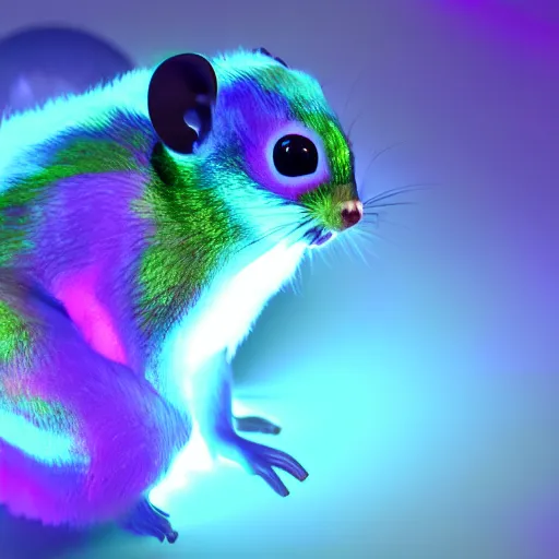 neon fluorescent, iridescent cute southern flying | Stable Diffusion ...