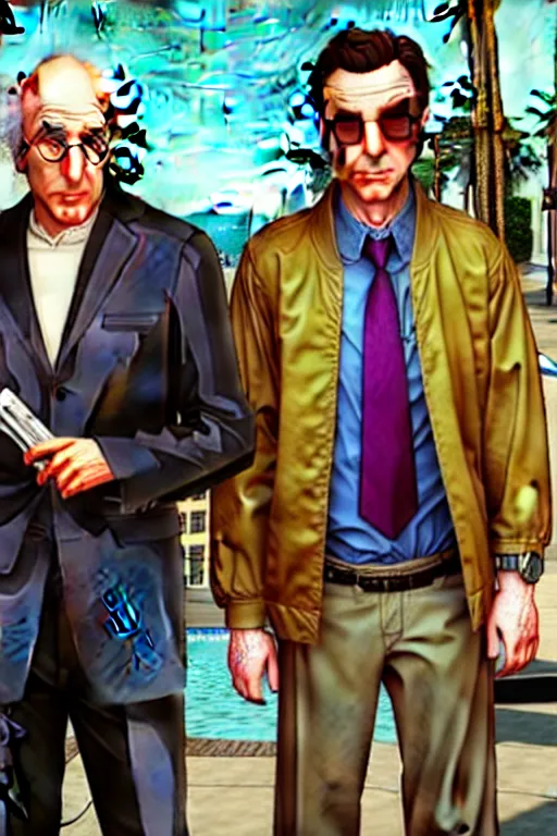 gta cover art with larry david | Stable Diffusion | OpenArt