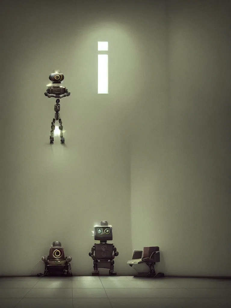 allegory painting of an humanoid robot,, normal body | Stable Diffusion ...