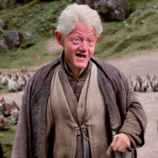 movie still of Bill Clinton as a hobbit in Lord of the | Stable ...
