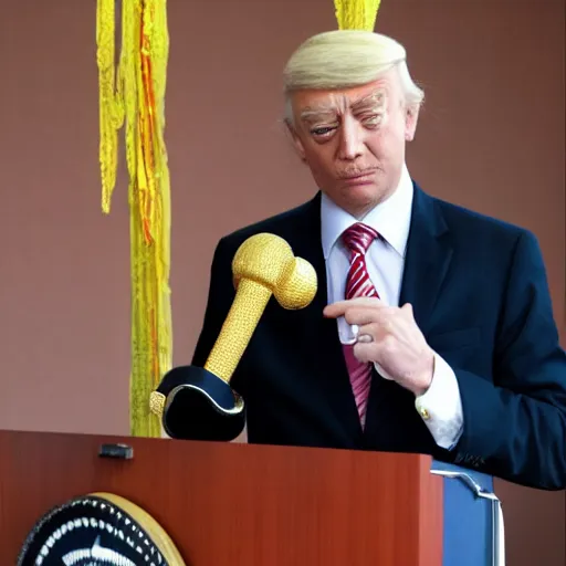 one puppeteer president that looks like a marionette | Stable Diffusion