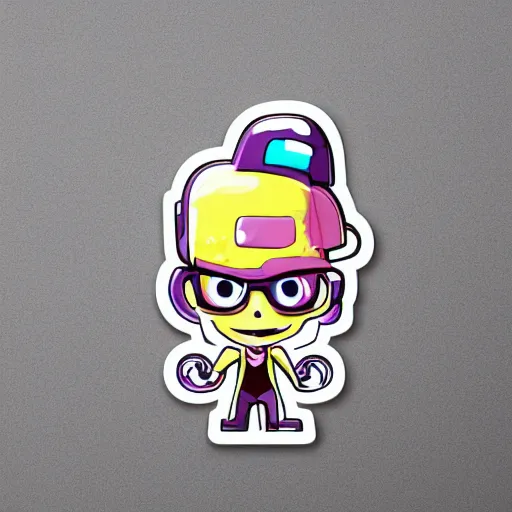 splatoon inkling in a suit, sticker, smooth, | Stable Diffusion | OpenArt