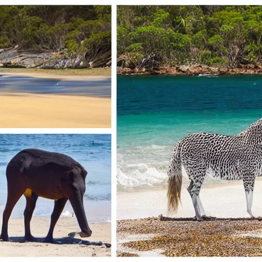 a photo of the four most popular animals in noosa | Stable Diffusion ...