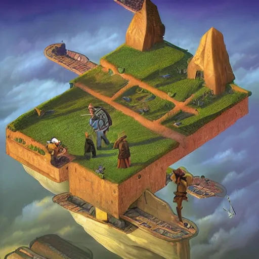 stone, isometric view, isometric map, by craig mullins | Stable ...