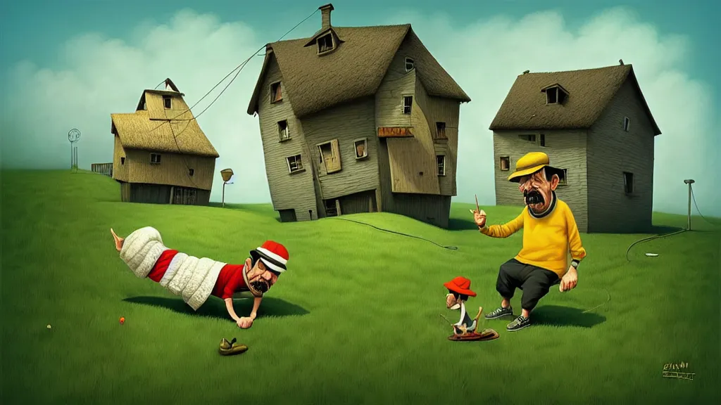 illustration cartoon don ramon, seu madruga, el chavo | Stable Diffusion